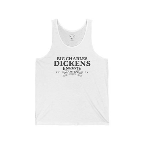 Big Charles Dickens Energy Tank - Fun Statement Top for Summer ...