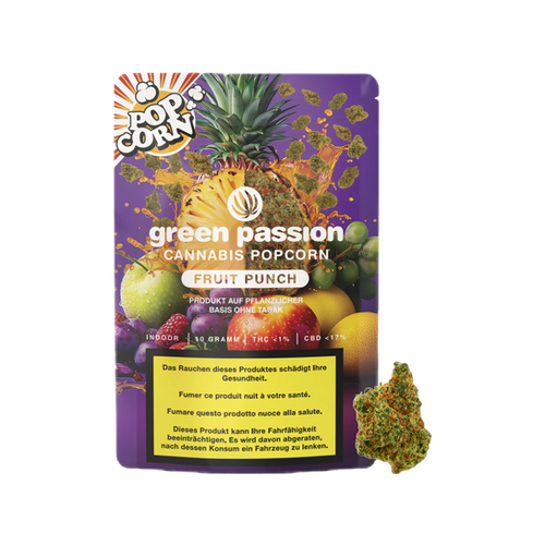Green Passion - Fruit Punch - 10g Popcorn