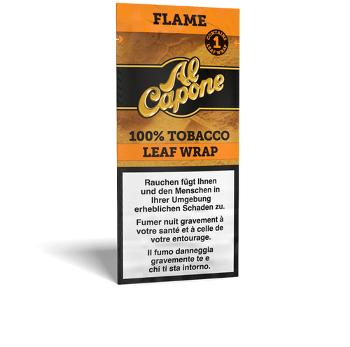 Al Capone Tobacco Wraps - Flame (Cognac)