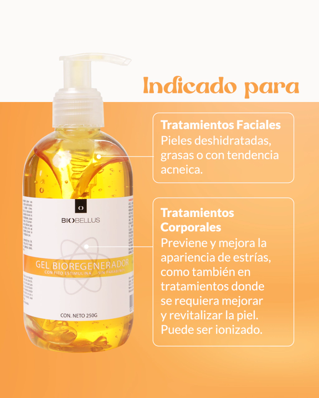 Gel Bioregenerador Biobellus 250g | Bellisima