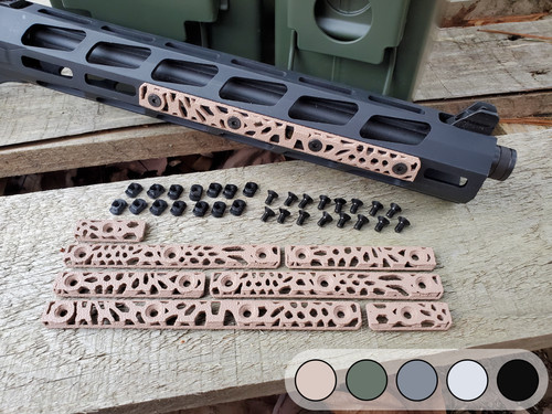 Kryptek Style Assorted Size M-LOK MLOK Handguard Rail Slot Cover - w ...