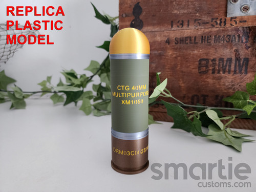 2 - XM1060 40mm Thermobaric Grenade - Accurate Size Plastic Replica ...