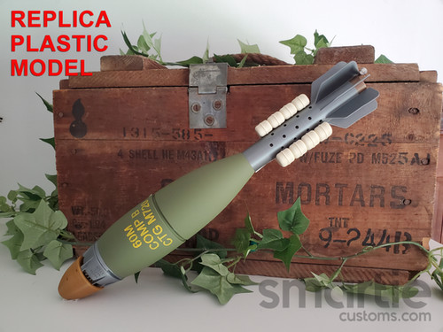 M720 60mm Mortar Shell Round - Accurate Size Plastic Replica | Smartie ...