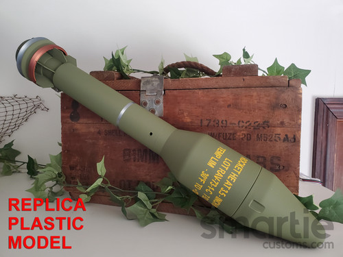 M28A2 3.5" HEAT Super Bazooka Rocket Round - Accurate Size Plastic ...