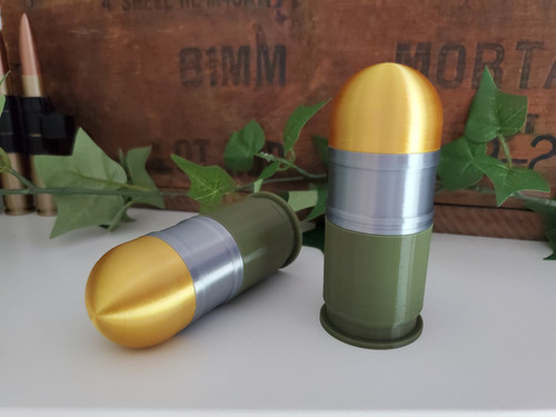 2 - M433 HEDP 40mm Grenade Cartridge - Plastic Replica | Smartie Customs