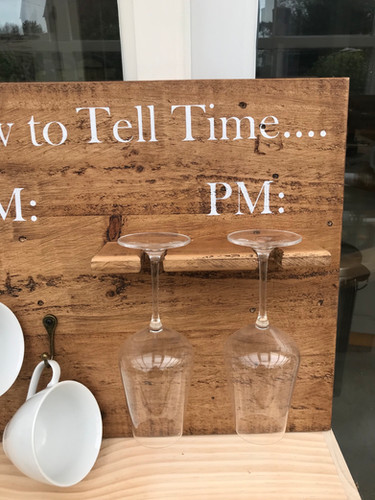 How to tell time rack | Remade From Pallets