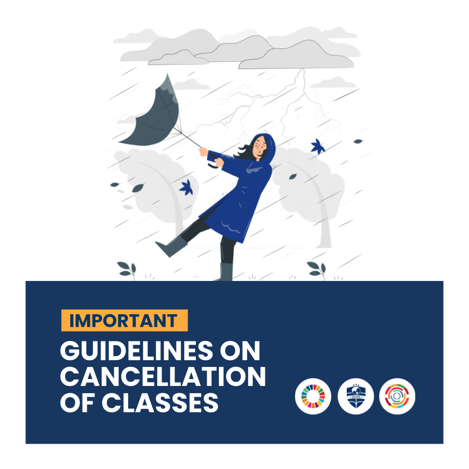 Guidelines On The Cancellation Or Suspension Of Classes And Work In Guidelines On The Cancellation Or Suspension Of Classes And Work In