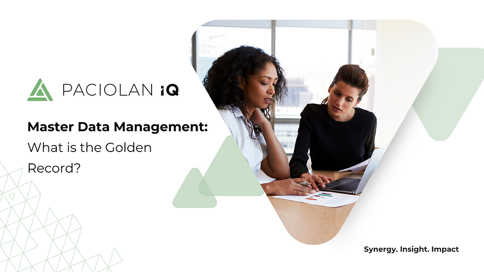 MDM: What is the Golden Record?