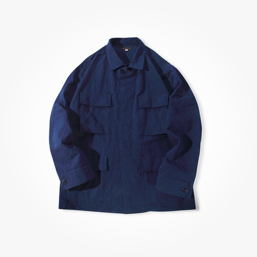 Linen Field Jacket ST066 - Indigo | Standardtypes UK