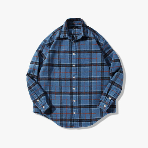 ST091 Logger Flannel Shirt - Blue / Check | Standardtypes UK