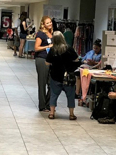 Kristin Goetz - Training Manager, checking out the vendors.