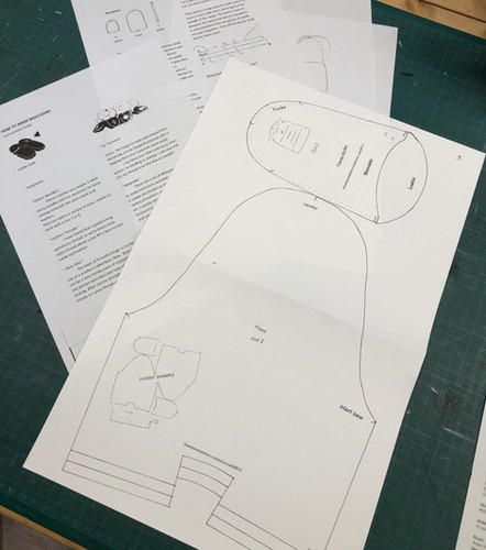 High Top Moccasin (PDF) Size 11.5"inches | AMBERS LEATHER CREATIONS