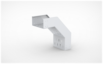 Vertical Elbow Perforated type Cable Tray with bolted cover | Marshal ...