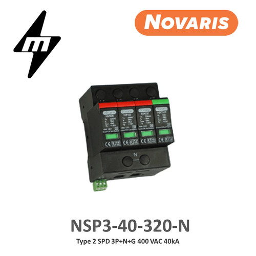 NOVARIS NSP3-40-320-N TVSS FOR 400 VAC 3P+N | Marshal Electrical