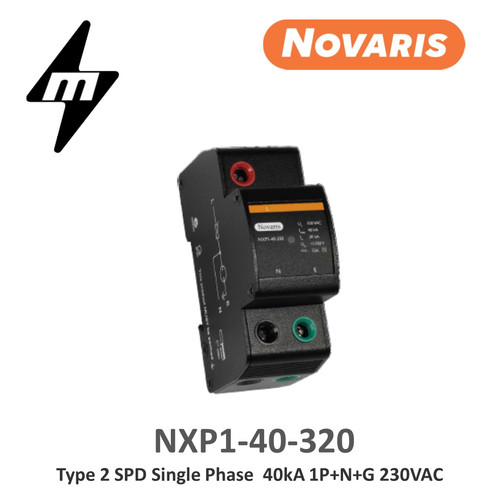 NOVARIS NXP1-40-320-N TVSS FOR 230 VAC 1P+N | Marshal Electrical