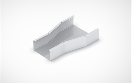 Horizontal Straight Reducer Cable Tray with bolted cover | Marshal ...