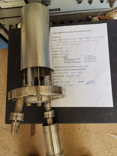 SPECTROMETER FOR AUGER ELECTRONS (CYLINDRICAL MIRROR ANALYSER CMA) ON ...