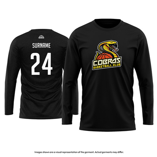 Cobras Basketball Long Sleeve Dri Fit - Chest Logo | Sixthman