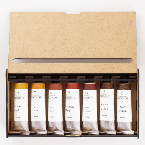 Ochre Oil Paints Set of 7 | DARTECOR