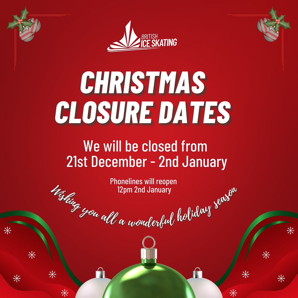 Christmas Closure Dates 2024/25