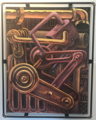 Straddle Pipe Framed | Bernard Art Studio