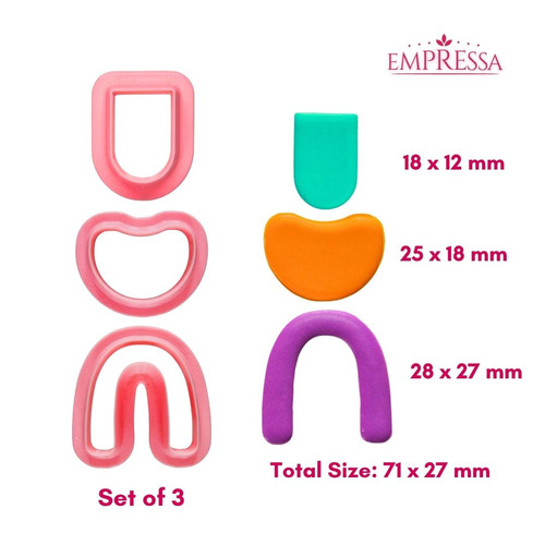 Abstract Danglers #2 Polymer Clay Cutters | Empressa