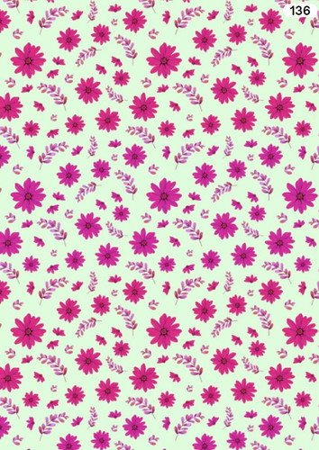 136 - Daisies in Dual Pink - Transfer Paper (A6 size) | Empressa