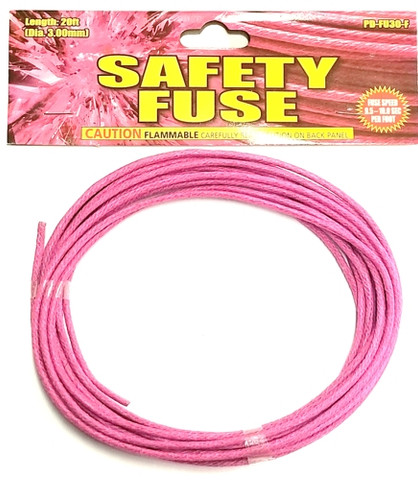 Pink 'Perfect' Fuse (Burn-rate: 9 to 12.5 sec/foot) | Pyro Giant