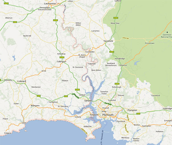 Saltash Plymouth Landrake Tavistock Torpoint Callington Liskeard
