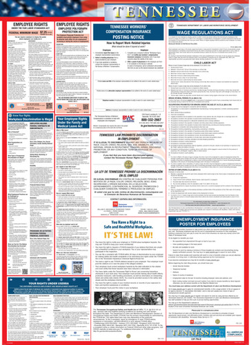 2026 Tennessee Labor Law Poster – Federal, State & OSHA Compliance (All ...