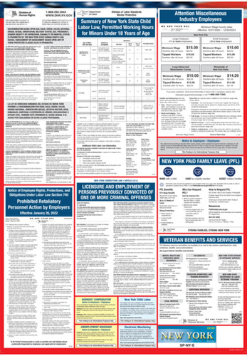 New York Labor Law Poster | State Only | American Compliance