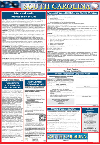 South Carolina Labor Law Poster - State-Only Compliance Poster ...