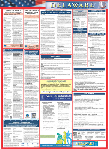 2026 Delaware Labor Law Poster – Federal, State & OSHA Compliance (All ...