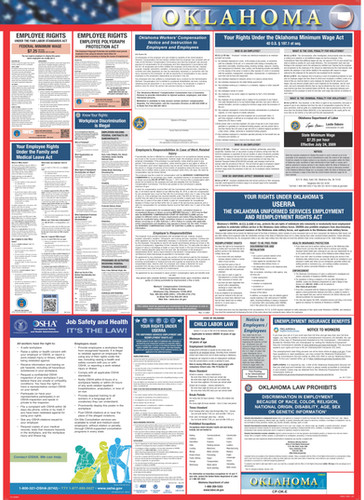 Oklahoma Labor Law Poster | State & Federal Combo | American Compliance