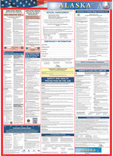 Alaska Labor Law Poster – Federal, State & OSHA Compliance (All-in-One ...