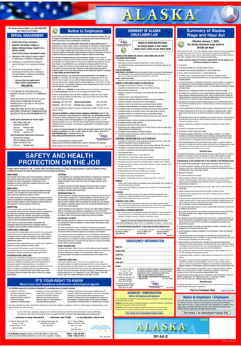 2025 Alaska Labor Law Poster – State-Only Compliance Poster | American ...