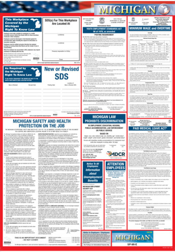 Michigan Labor Law Poster - State-Only Compliance Poster | American ...