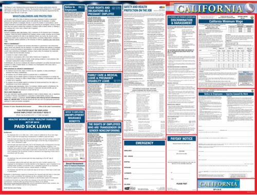California Labor Law Poster | State Only | American Compliance