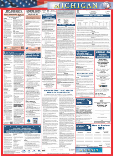2026 Michigan Labor Law Poster – Federal, State & OSHA Compliance (All ...