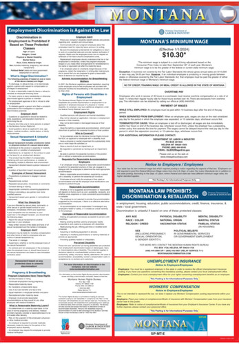 2026 Montana Labor Law Poster - State-Only Compliance Poster | American ...