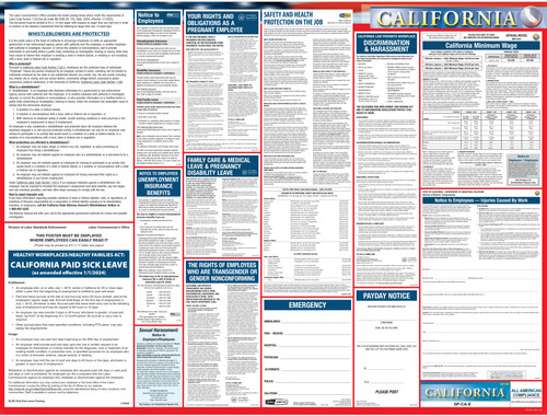 2026 California Labor Law Poster – State-Only Compliance Poster ...