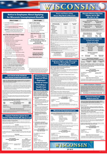 2025 Wisconsin Labor Law Poster - State-Only Compliance Poster ...