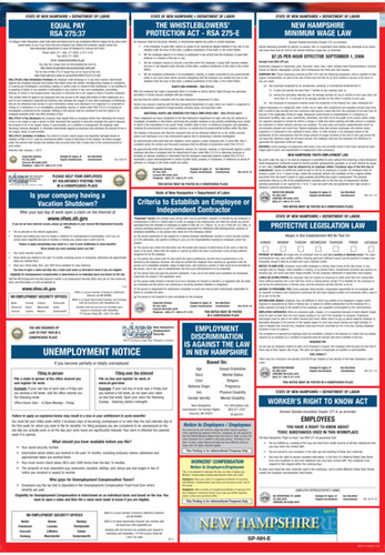2025 New Hampshire Labor Law Poster - State-Only Compliance Poster ...