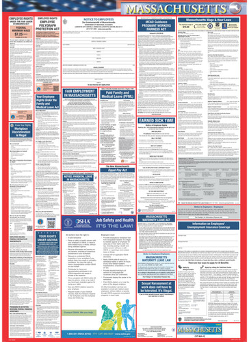 2025 Massachusetts Labor Law Poster – Federal, State & OSHA (All-in-One ...