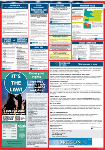 2026 Oregon Labor Law Poster - State-Only Compliance Poster | American ...