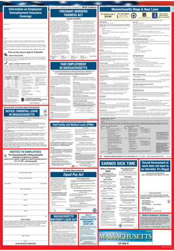 2026 Massachusetts Labor Law Poster - State-Only Compliance Poster ...