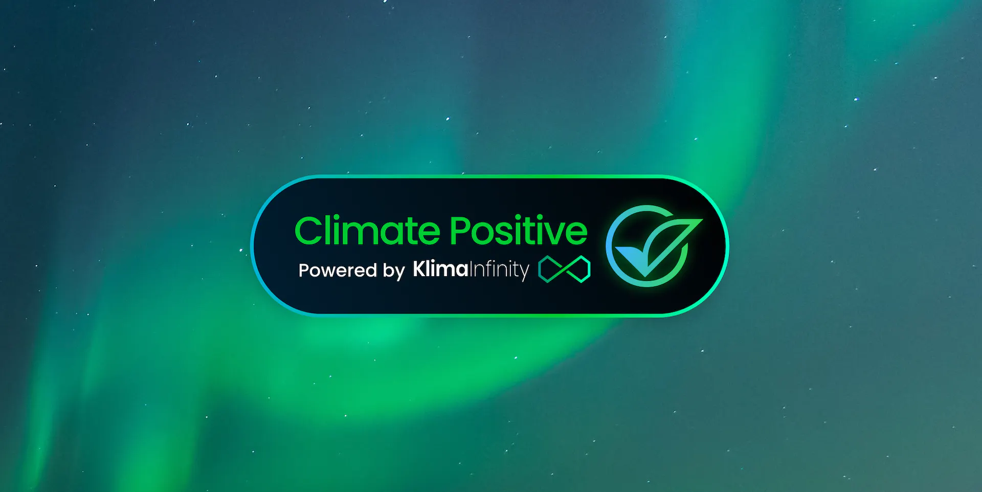 Show your climate impact with the Klima Infinity PoCO badge
