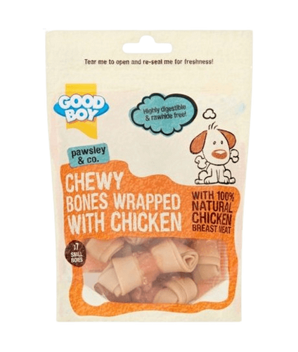 Good Boy Bone Wrap Mini 7 Pieces | Paw Celebration - V1