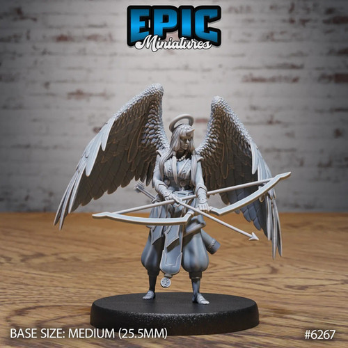Angel Monk Bow Miniature (28mm scale) | Bugbear Armory