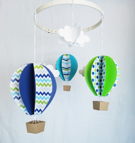 Hot Air Balloon Craft Kit - Blue | InkandTrinketKids